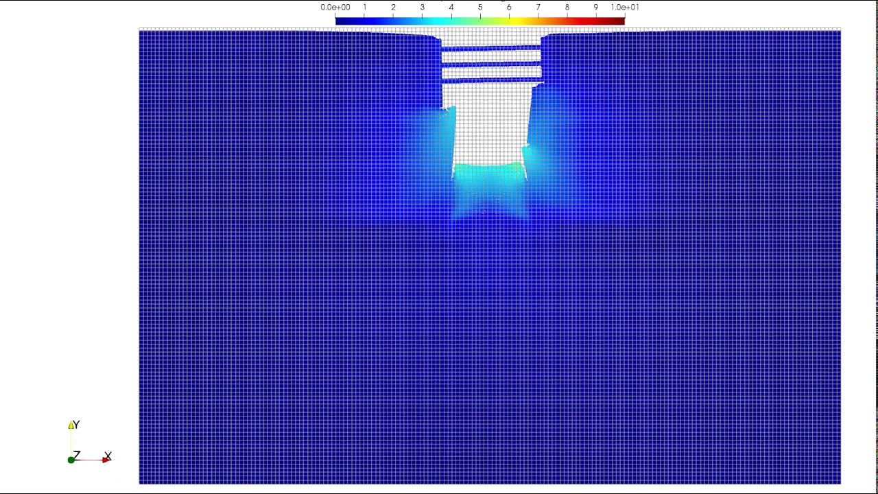 CB-Geo MPM - Foundation Collapse - YouTube