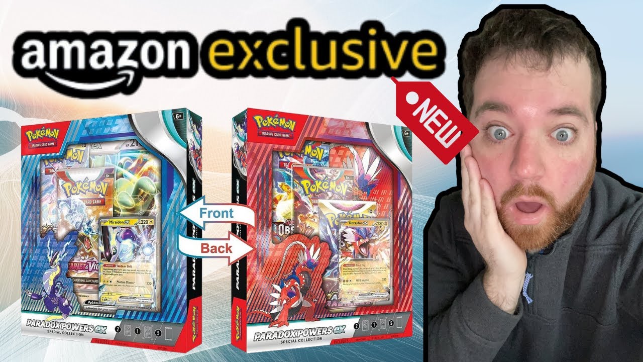 NEW Amazon EXCLUSIVE Pokémon Paradox Powers ex Special Collection Box ...