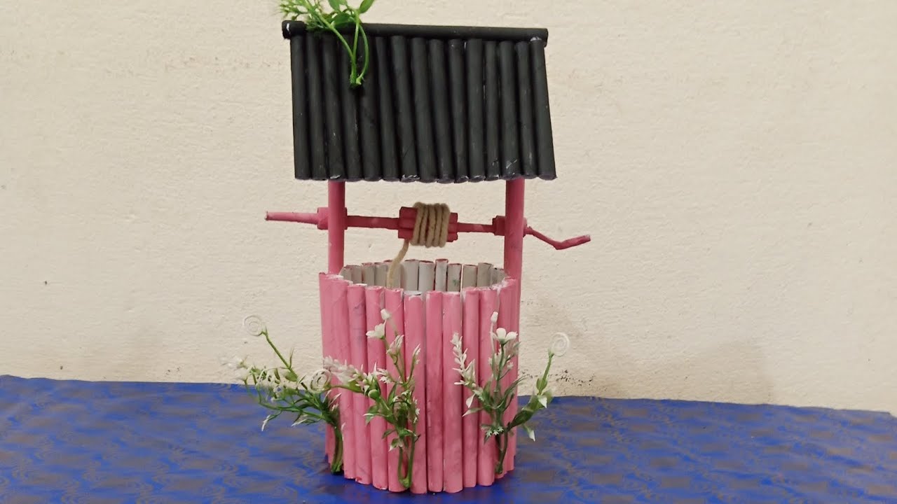 amazing room decoration well with waste paper - YouTube