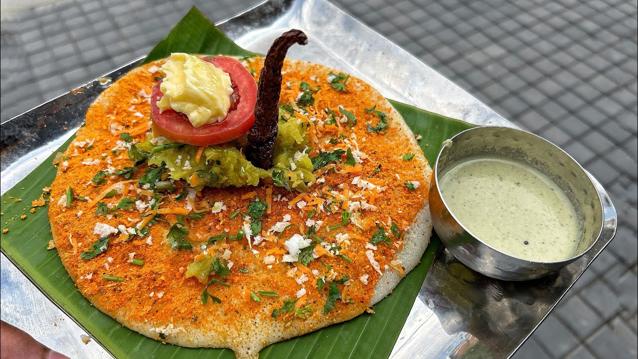 Open Butter Masala Dosa | South Indian Street Food | FoodAniya - YouTube