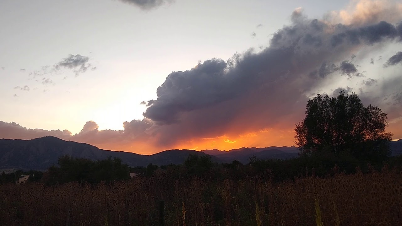Amazing Sunset in Boulder, Colorado - YouTube