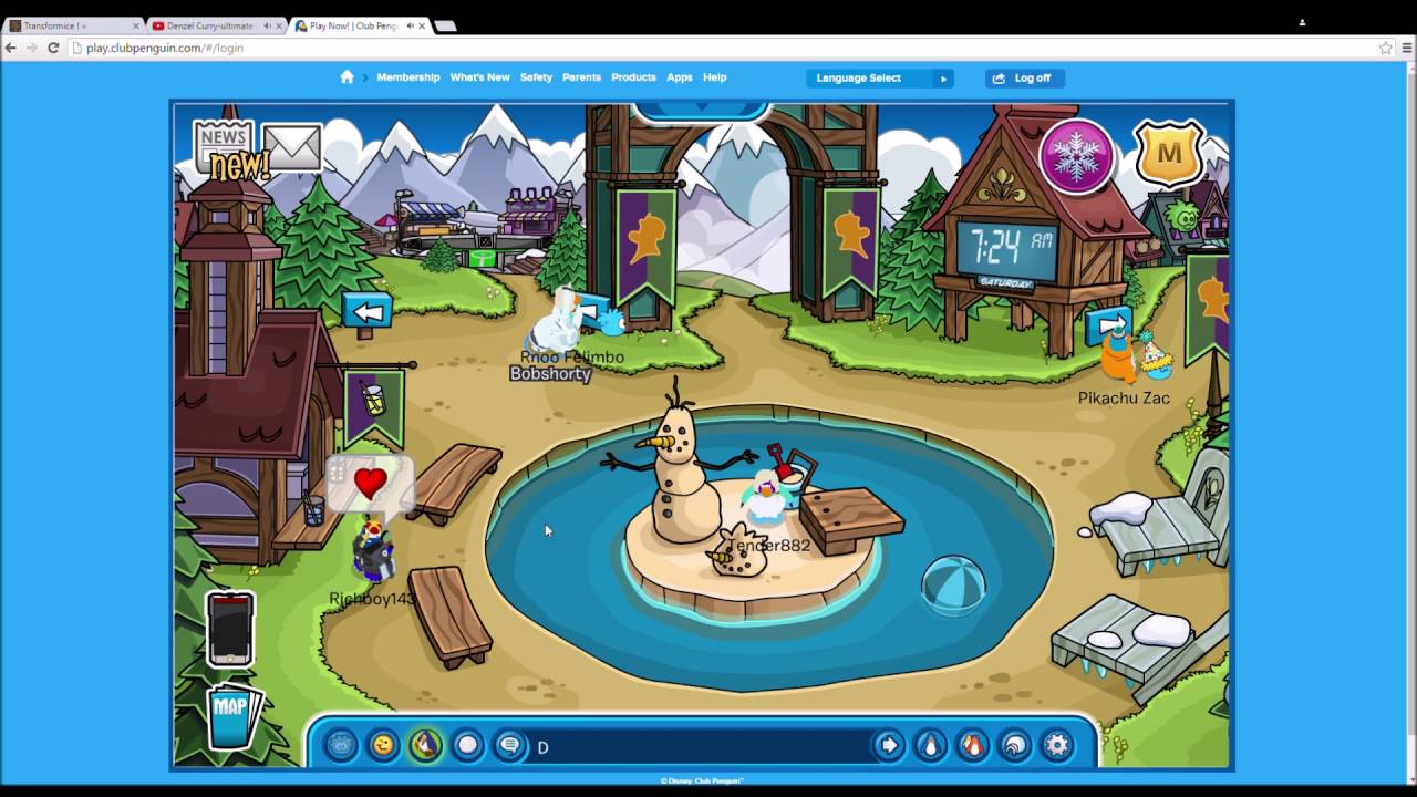 Club penguin dabs - YouTube