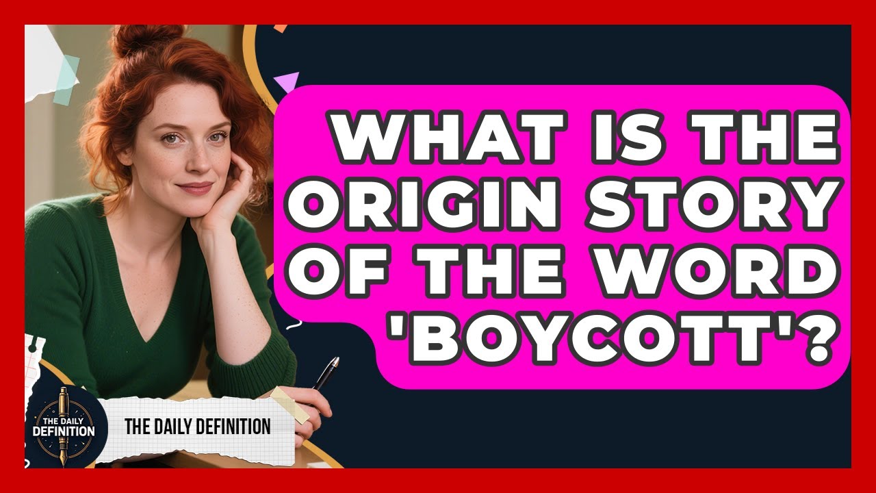 What Is The Origin Story Of The Word 'boycott'? - The Daily Definition ...