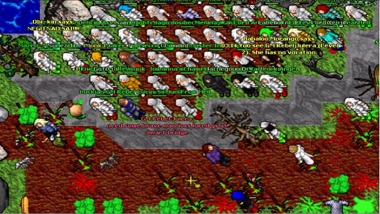 Ordinary Day in Old Tibia: GS Lure & GM Rebel (Julera 2004 7.3) - YouTube