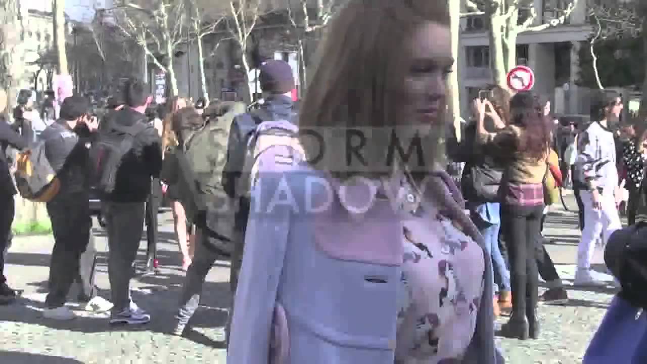 Lea Seydoux and Adele Exarchopoulos at the 2014 Miu Miu fashion show in ...