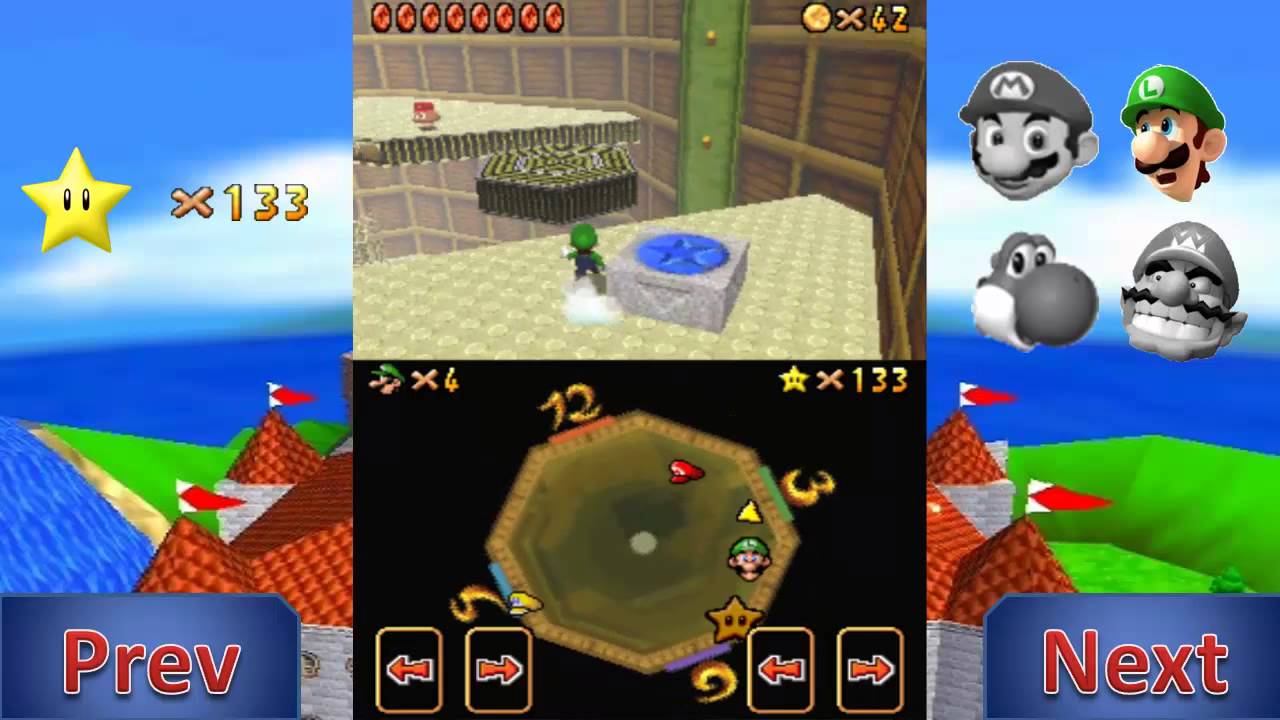 Let's Play Super Mario 64 DS Tick Tock Clock Red Coin and 100 Coin ...