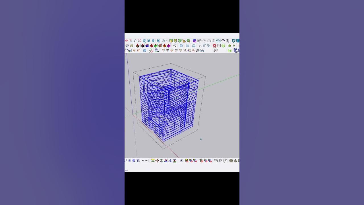 create complex model in sketchup / sketchup tutorial - YouTube