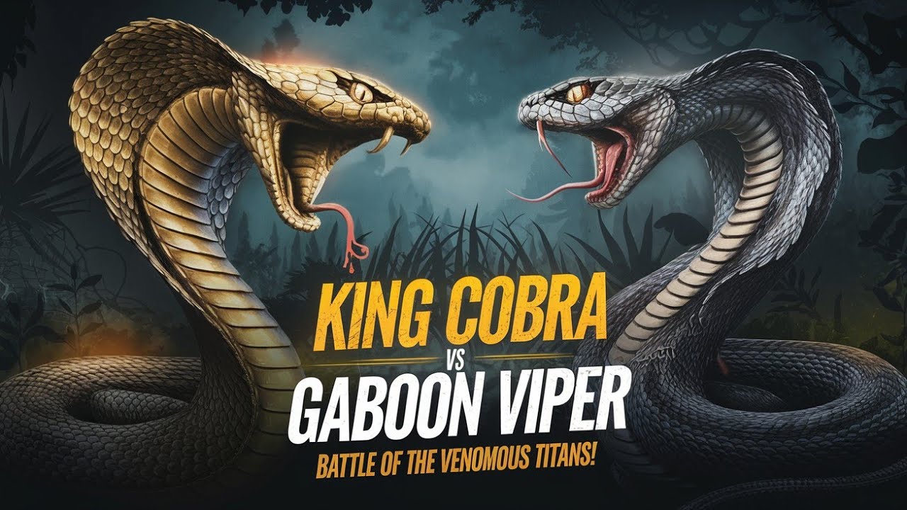 King Cobra vs Gaboon Viper:Battle of the Venomous Titans!#KingCobra# ...