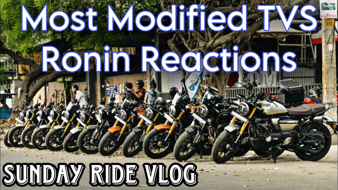Public Reaction to Most Modified TVS Ronin on Sunday Ride🤩 Hardcore ...