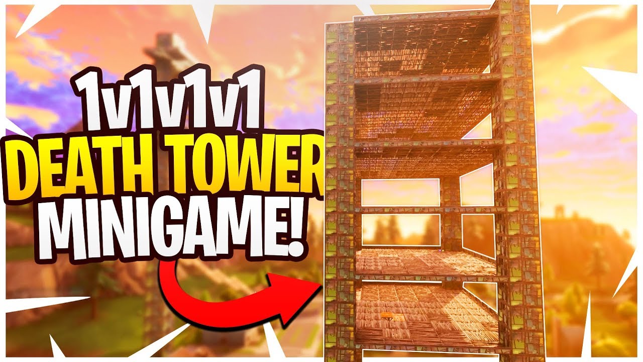 1v1v1v1 DEATH TOWER Mini-Game on Fortnite! - (Playgrounds Minigame #1 ...