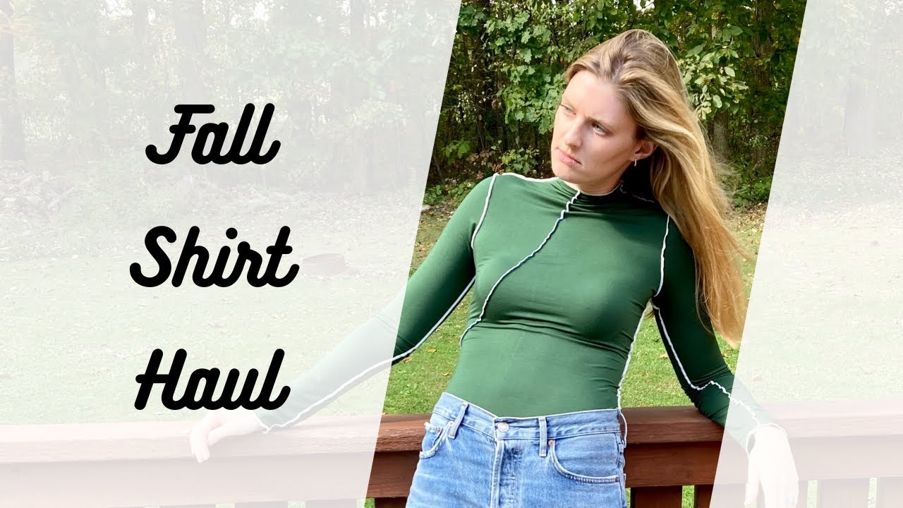 Fall Shirt Try On Haul 2021 - YouTube