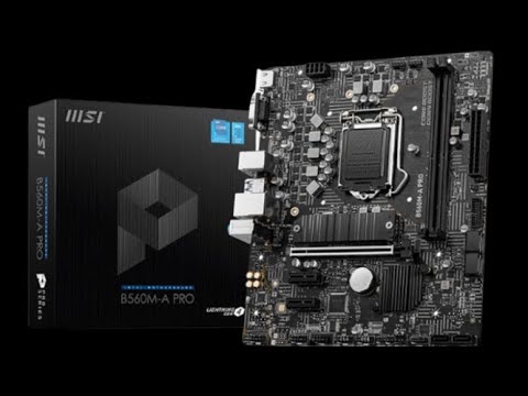 MSI B560M-A PRO Motherboard Unboxing and Overview - YouTube