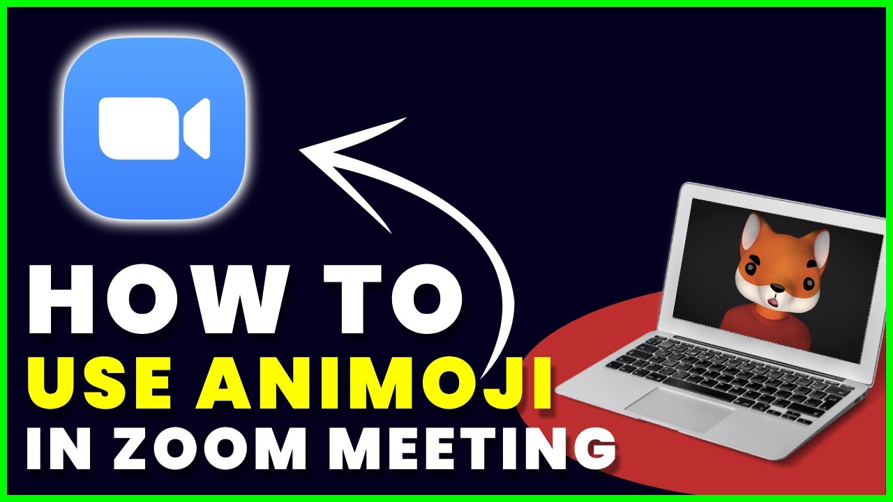 How to Use Animoji Avatars in Zoom | 3d Animated Avatar for Zoom (2022 ...