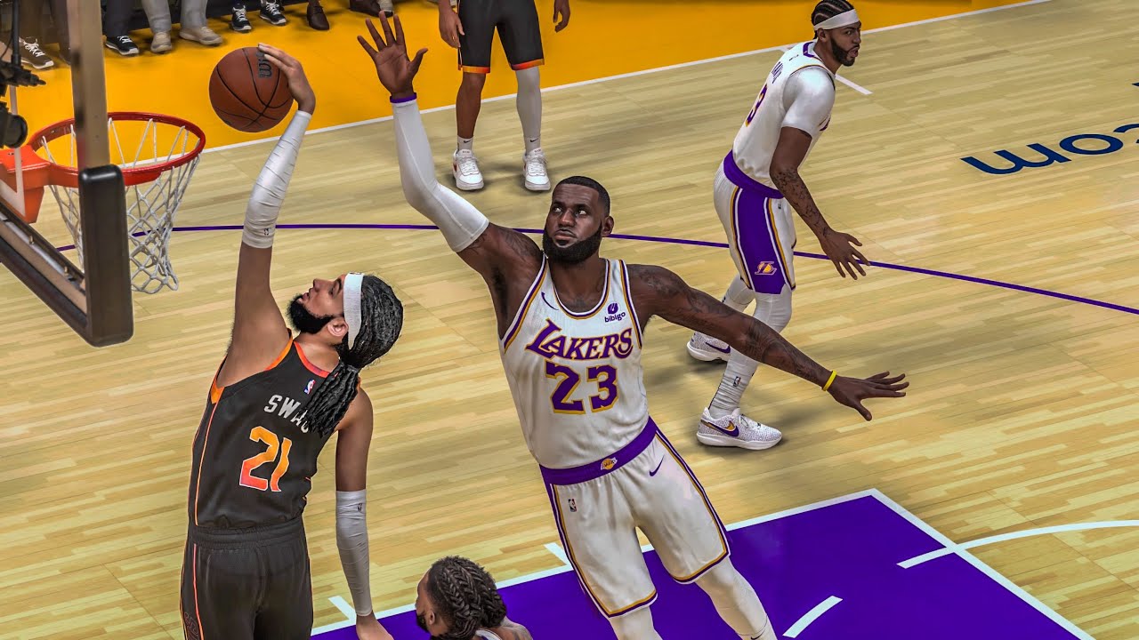 NBA 2K24 My Career - Facing LeBron James SFG4 - YouTube