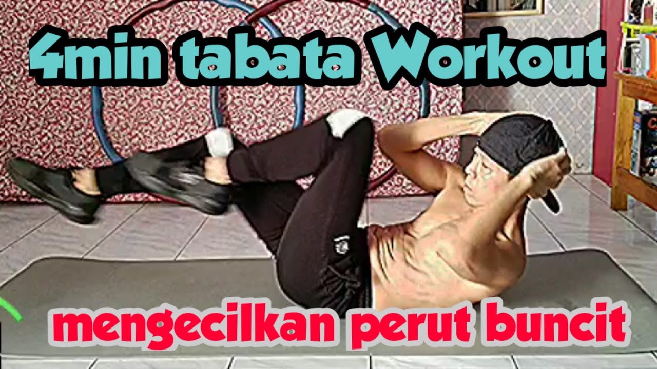 HIIT TABATA WORKOUT mengecilkan perut buncit - YouTube