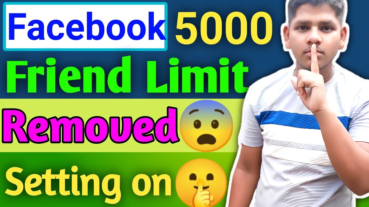 Facebook me 5k friend limit ko kaise hataye || - YouTube