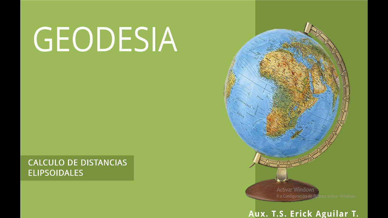 Calculo de distancias elipsoidales - Geodesia - YouTube