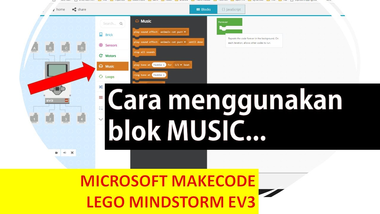 Lego Makecode Microsoft : MUSIC - YouTube