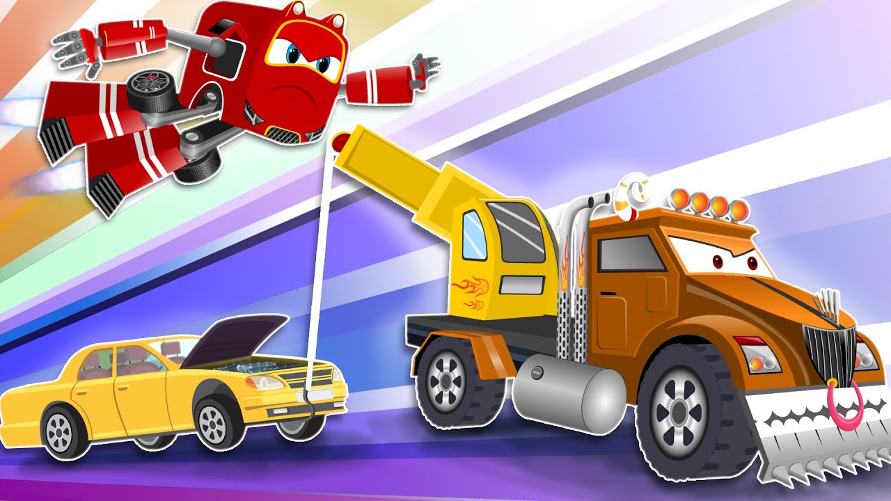 Supercar Rikki and Tow Truck to the Rescue! Kids Car Cartoon🚘 - YouTube