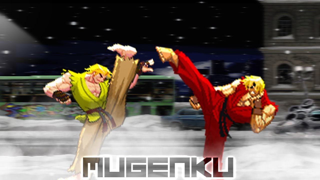 Ken Lvl 2 vs Sensei Ken. Ken-Verse! Street Fighter MUGEN Multiverse ...