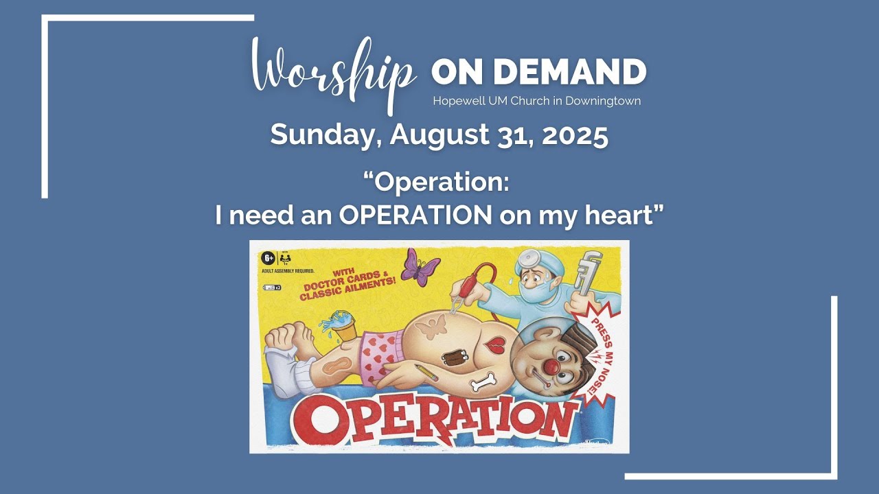 Worship OnDemand – August 31, 2025 – Pastor Vicki, “Faith In The Box ...