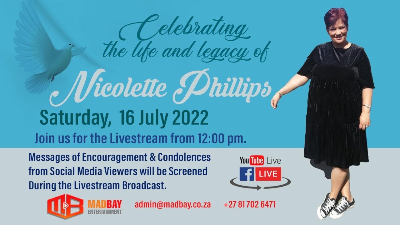 Funeral Service of Nicolette Phillips - YouTube