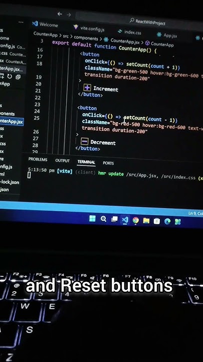 React Counter App | Beginner Project with Tailwind CSS #shorts #tailwindcss #react.js #frontend ...