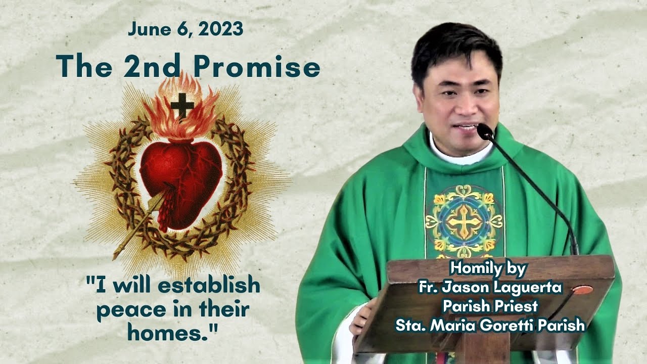 The 2nd PROMISE: I will establish peace in their homes - Homily by Fr ...