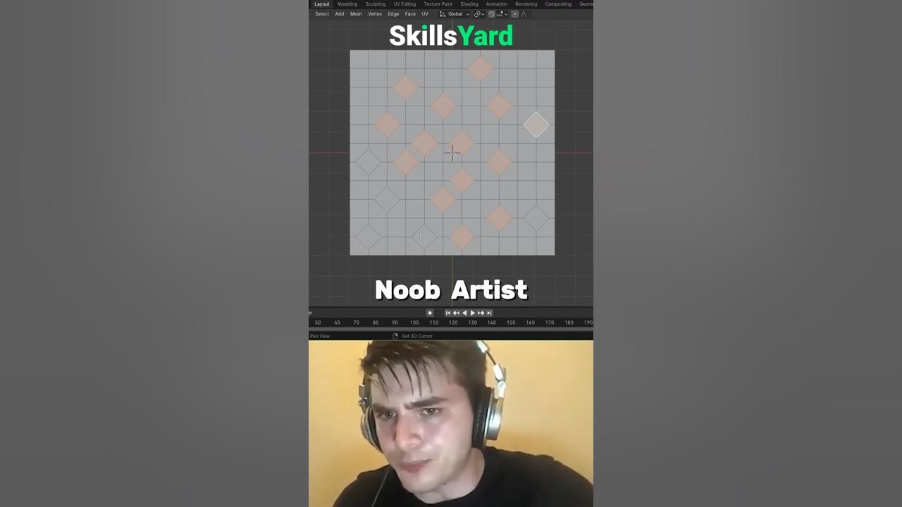 Noob vs Pro Artist - Similar Select #blender #memes #blendertutorial #blendercommunity#funny # ...