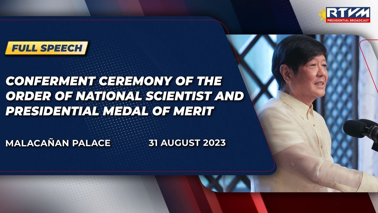 Conferment Ceremony of the Order of National Scientist and Presidential ...