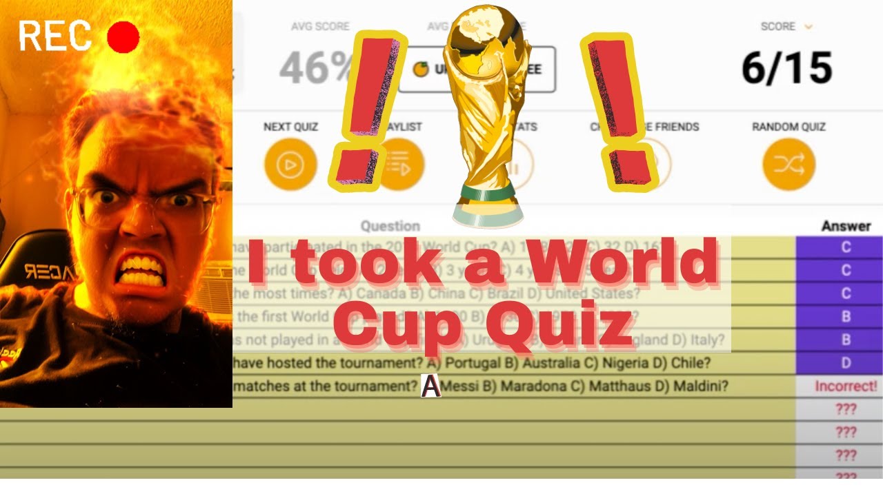 Pedro takes the HARDEST World Cup Quiz on the Internet - YouTube