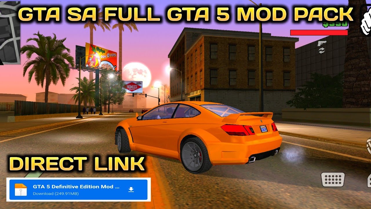 GTA 5 IN GTA SA ANDROID | GTA SA ANDROID GTA 5 MOD PACK | DIRECT LINK ...