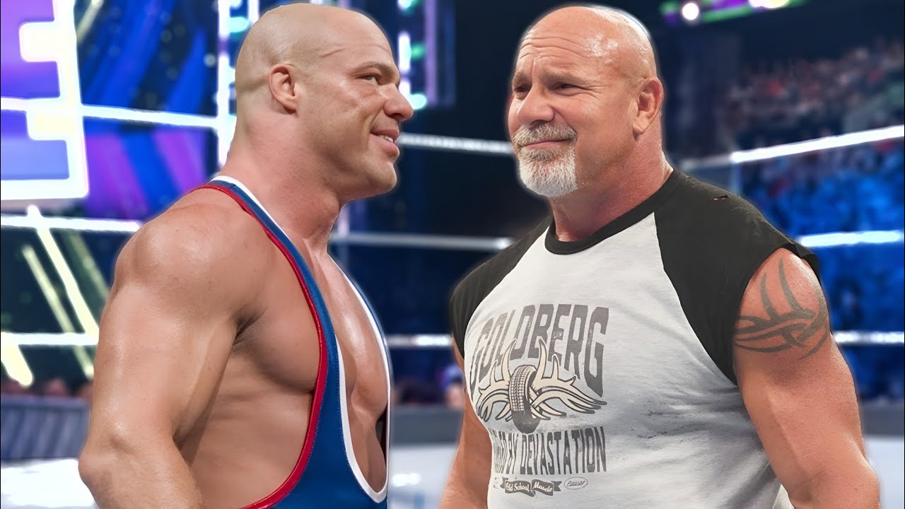 Kurt Angle vs. Goldberg | Extreme Rules Match | FASTLANE | WWE 2K25 ...