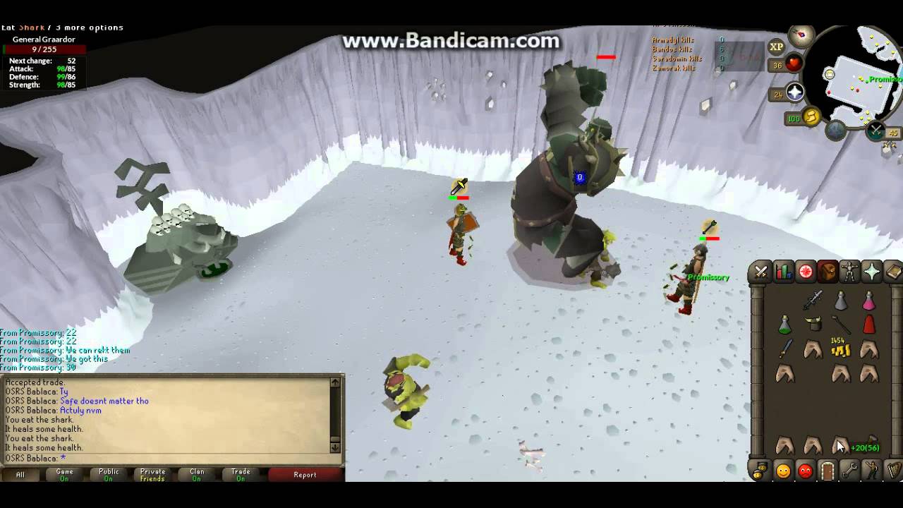 OSRS Bandos GWD Duos 4 - General Graardor (lvl 624) - YouTube