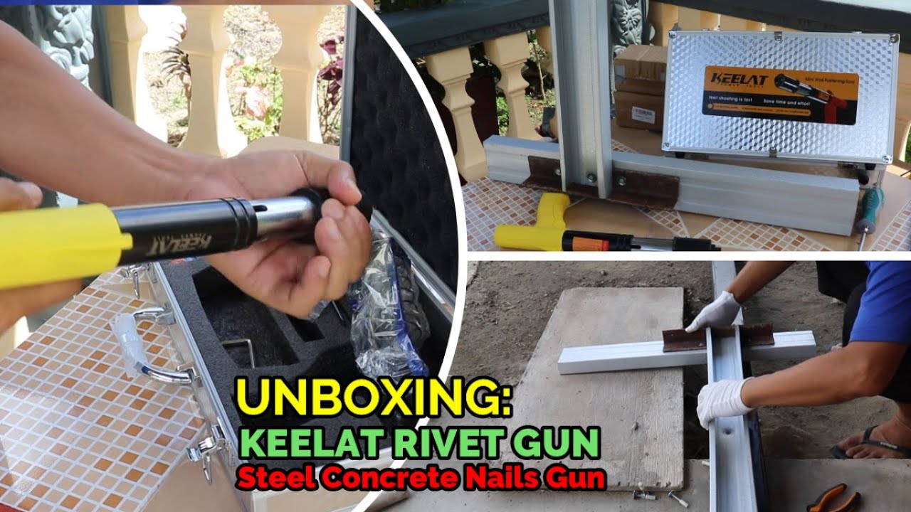 Unboxing: KEELAT Rivet Gun / Steel Concrete Nails Gun - YouTube