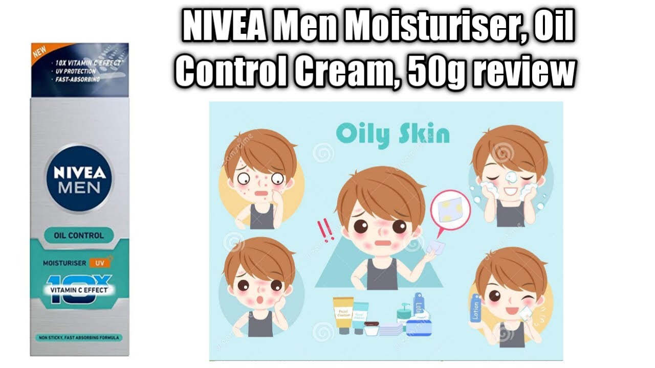 NIVEA Men Moisturiser, Oil Control Cream, 50g 🔥😊 Review - YouTube