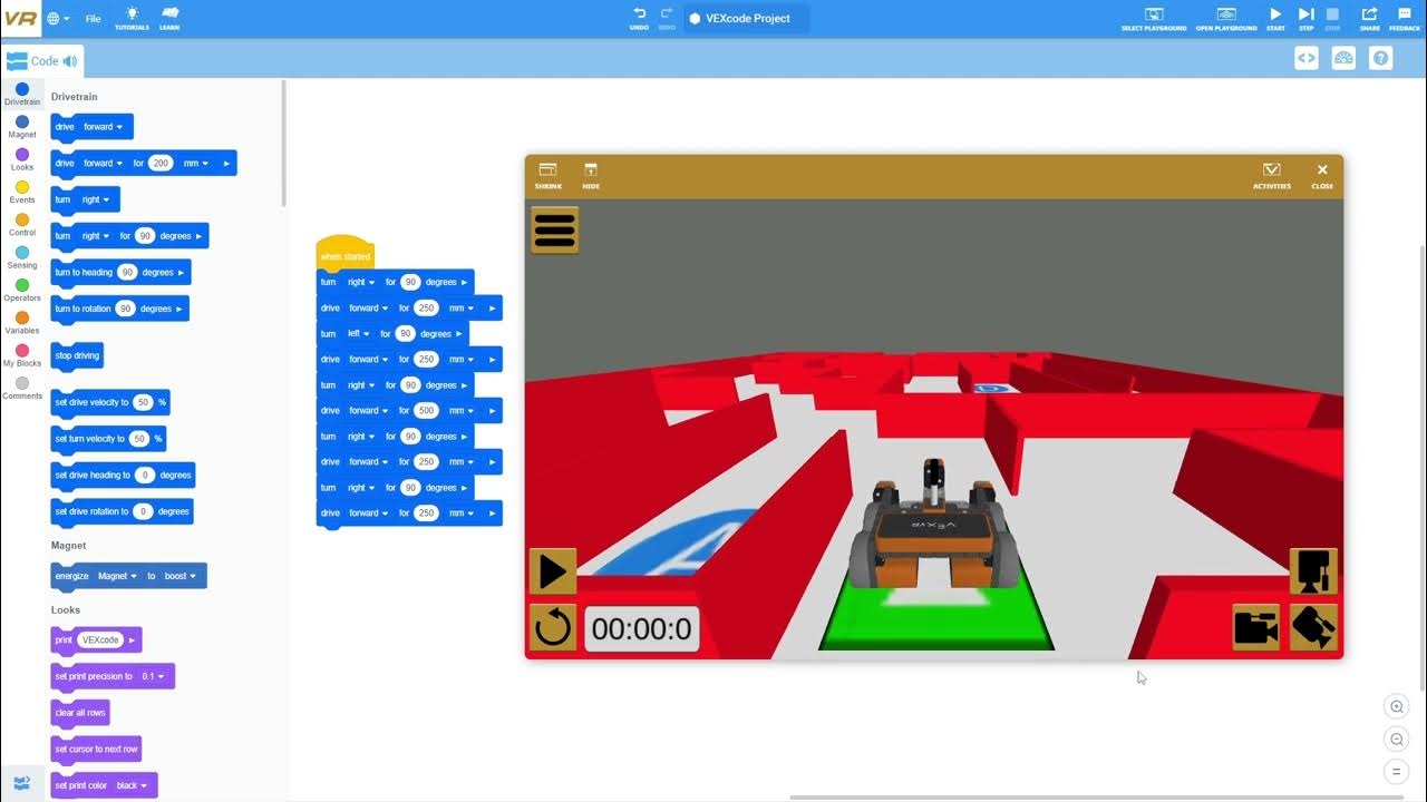 VEX VR - Wall maze - YouTube