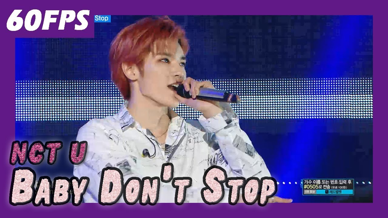 60FPS 1080P | NCT U - Baby Don't Stop, 엔시티 유 - 베이비 돈 스탑 Show Music Core ...