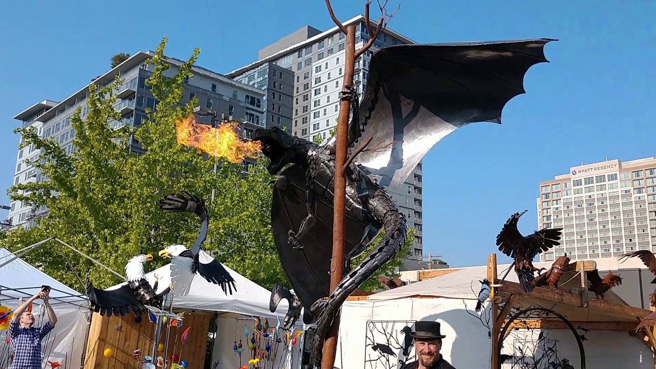Metal fire dragon - YouTube