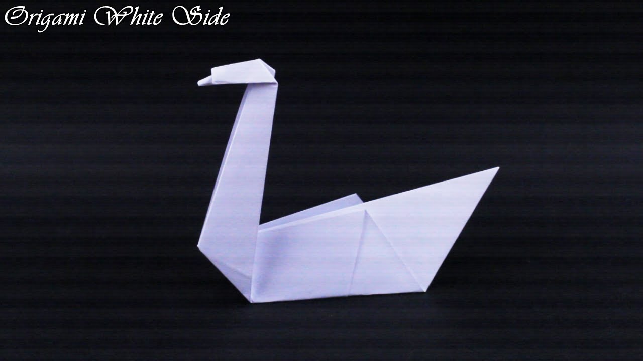 How to make a swan out of paper - YouTube