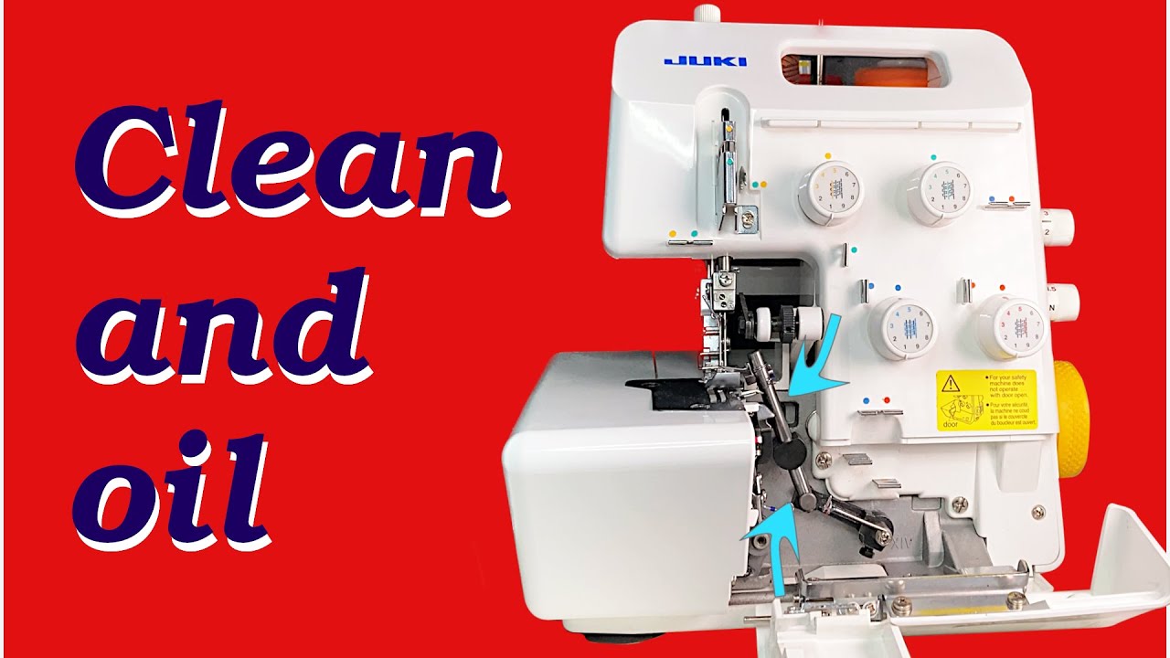 How to clean and oil an overlock (serger) machine | Juki 654de - YouTube