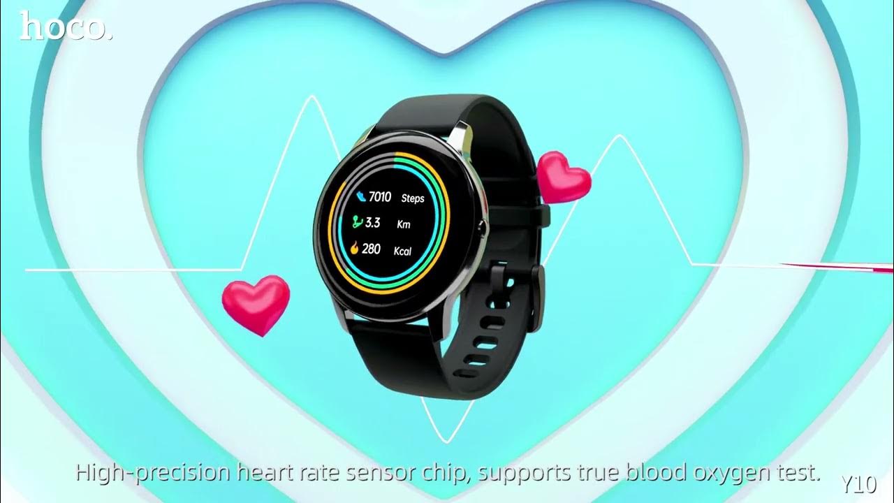 Смарт-годинник Hoco Y10 Smart watch | Track, HeartRate, IP68 | - YouTube