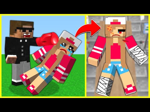 KÖTÜ ADAM MİRAYI DÖVDÜ, MİRAY SAKATLANDI! 😱 - Minecraft