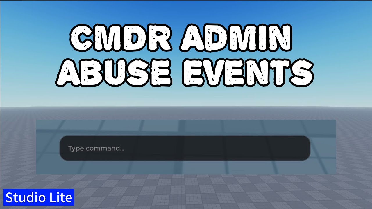 CMDR Admin Abuse Events | Studio Lite Tutorial - YouTube