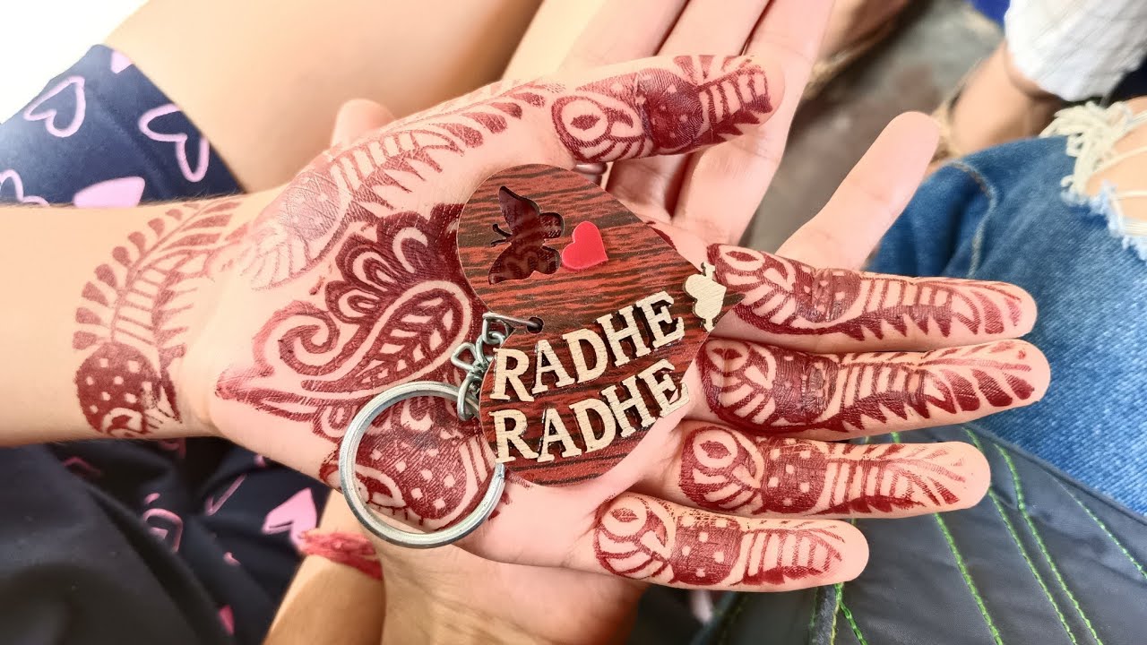 Key Chain Customization || With Mere Dil ka chain Shri Radhe | Hpp ...