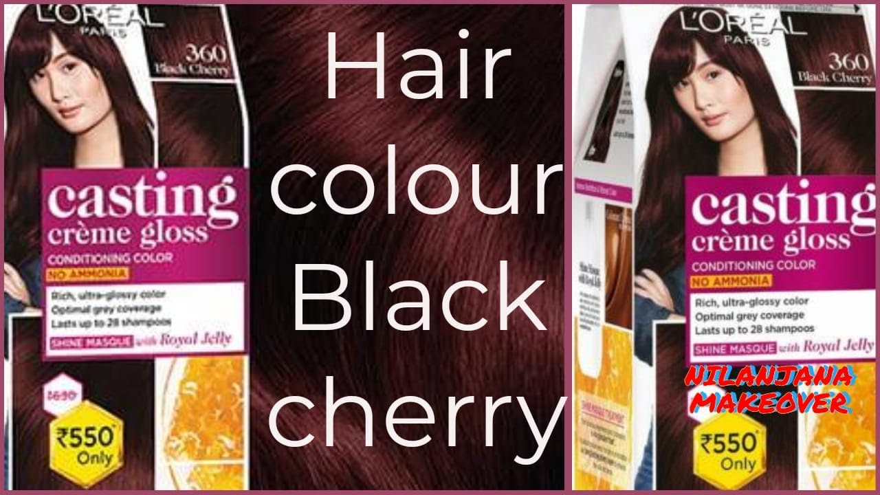 Hair colour at home | Black Cherry 360 | Hair colour - YouTube
