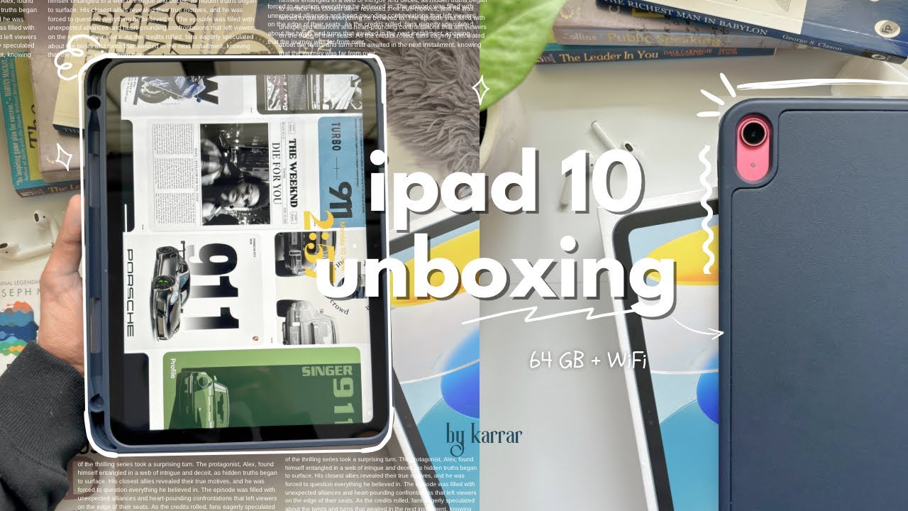 IPad unboxing 10th generation 📦2024 | 64gb (pink) iPad case [Aesthetic ...