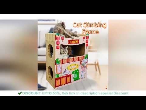 Cat House cat villa Cat tower for scratching - Surprisingly Useful Item | Smart Choice | Smart