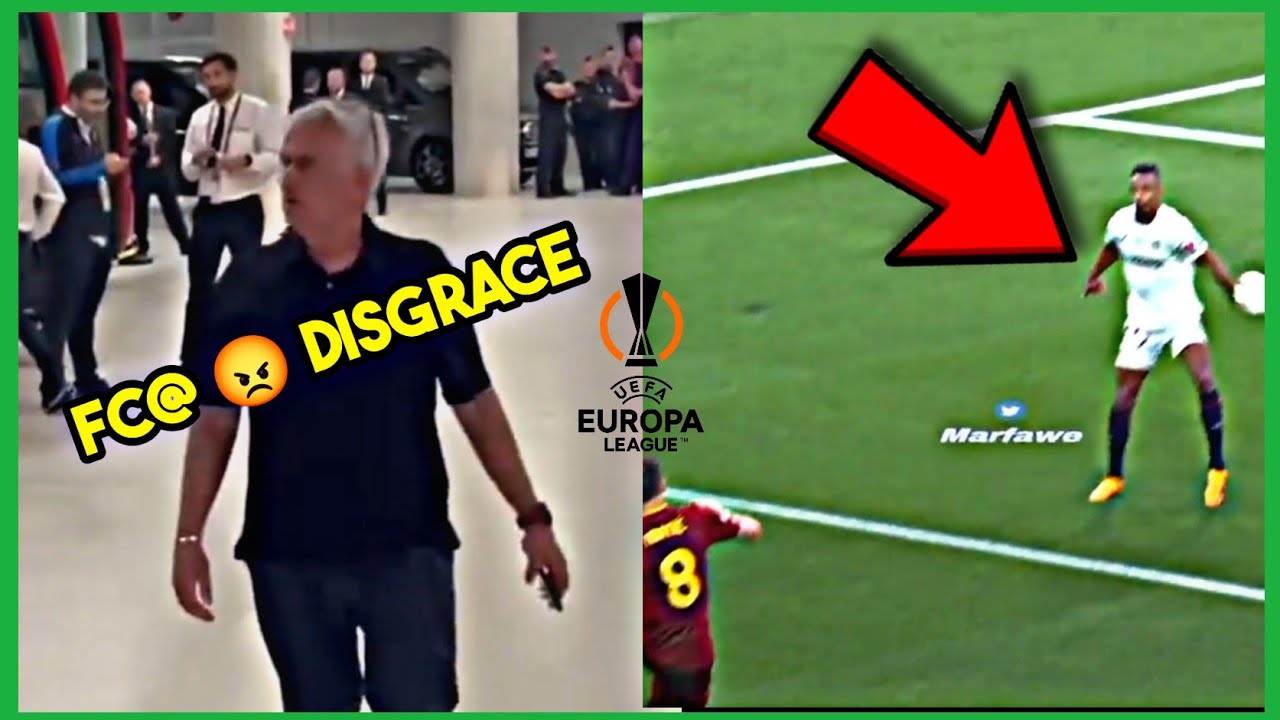 Angry Mourinho Confronts Referee • Drama After Europa League Final! 💢 ...