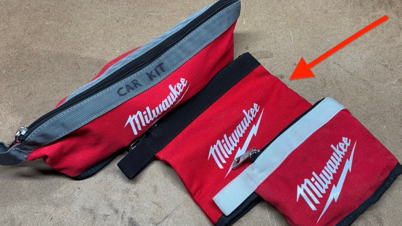Excellent Tool Storage Option! Milwaukee 3pc Zipper Pouch Set - YouTube